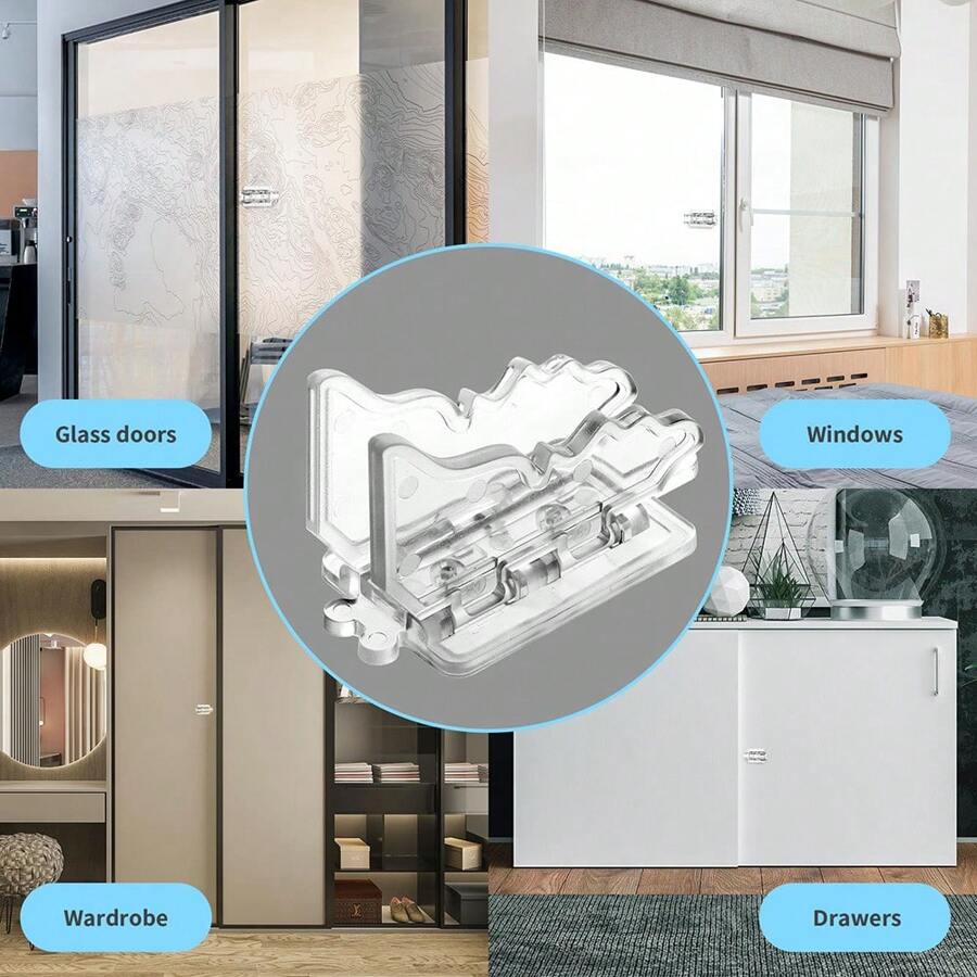 1pc Butterfly Restrictor, Easy To Install Sliding Window And Door Lock ...