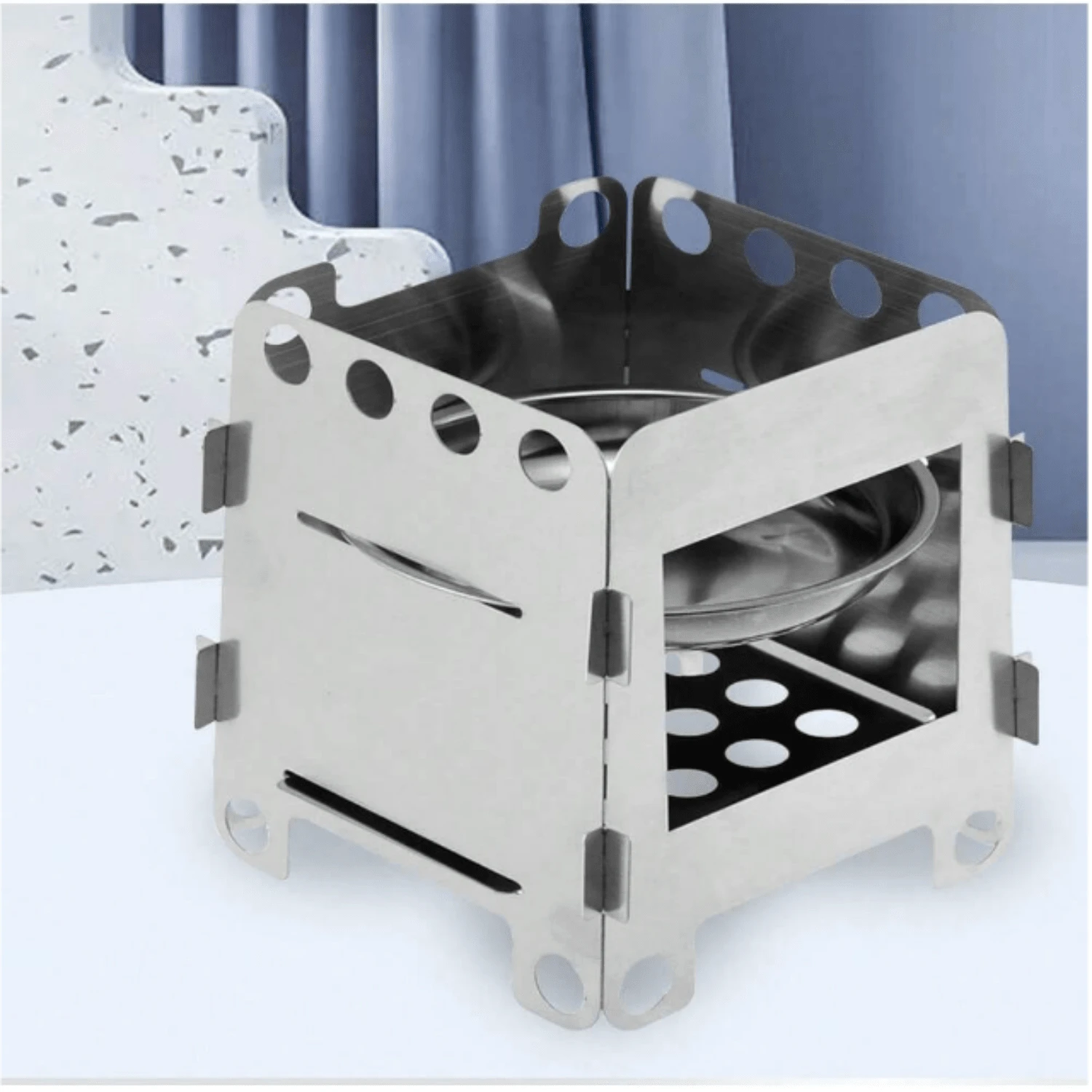 Three Piece Outdoor Portable Camping Stove, Wood Burning Stove ...