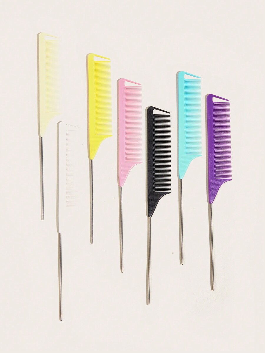 7-Piece Or 1-Piece Professional Point-Tailed Comb Pin-Tailed Comb Rat ...