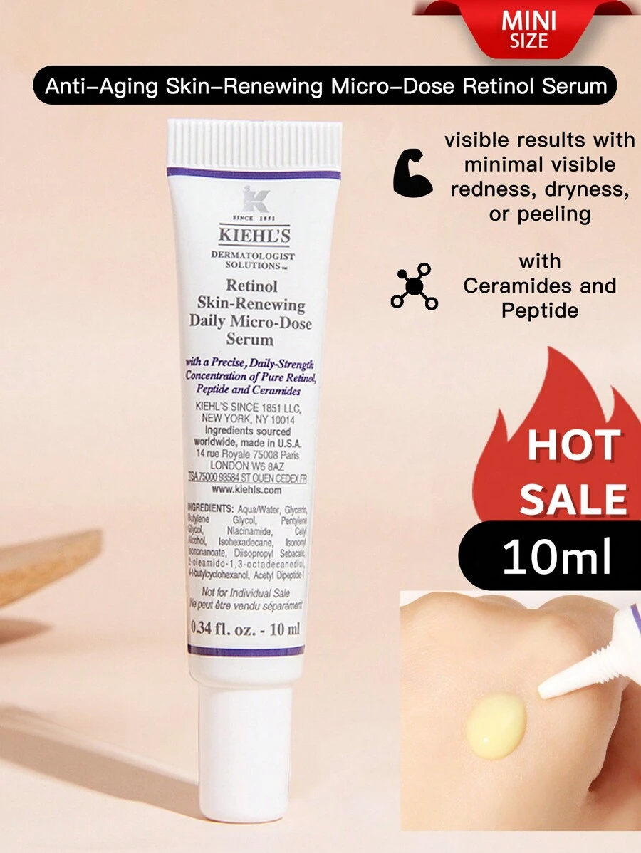 Kiehl's [Mini]SINCE 1851 RETINOL SKIN-RENEWING DAILY MICRO-DOSE SERUM ...