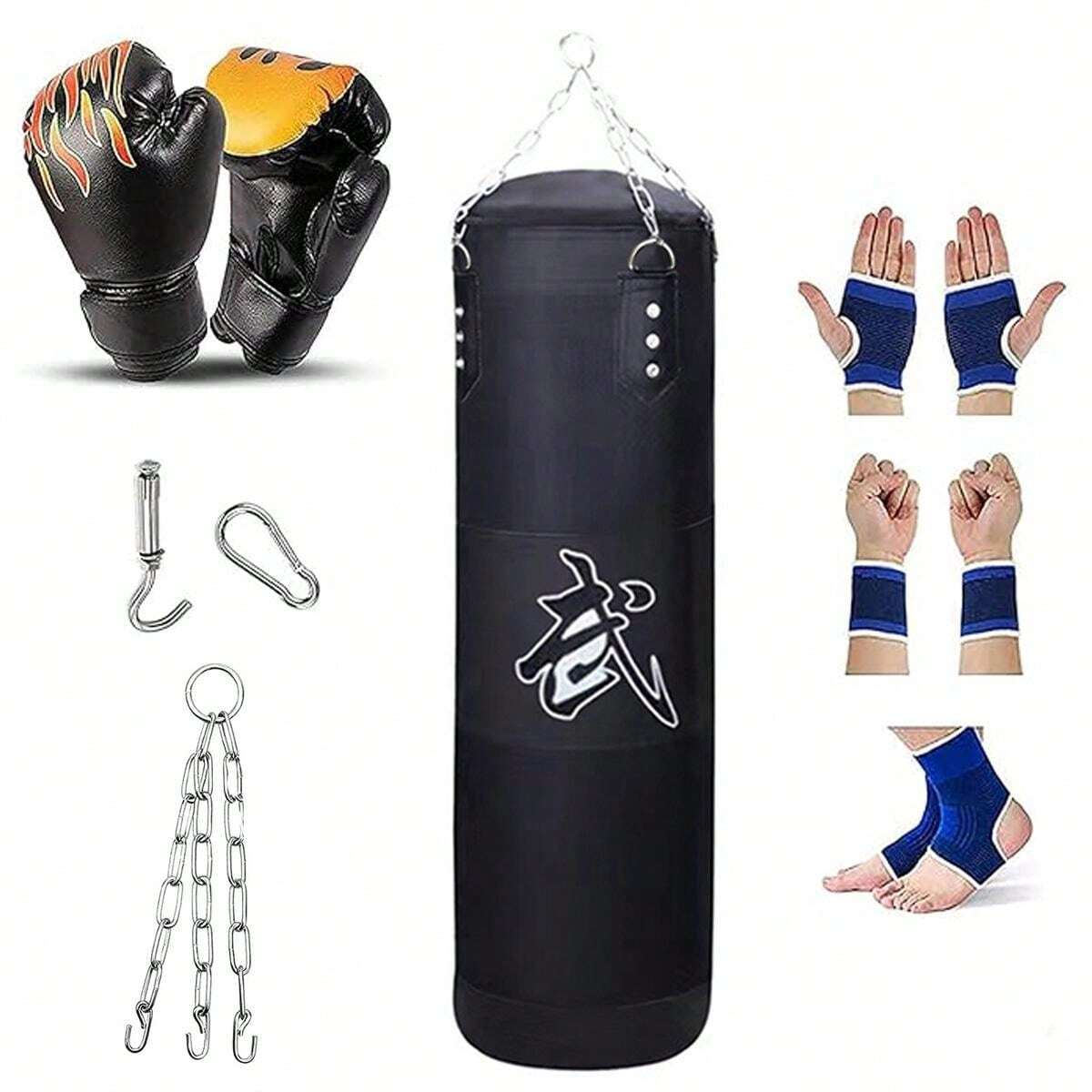 Adults, Teenagers Unisex MMA Boxing Heavy Punching Bag With Gloves ...