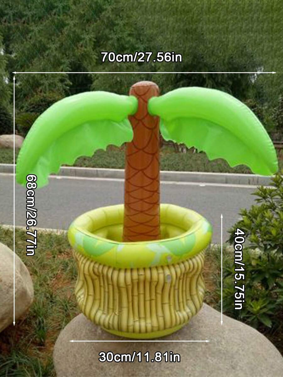 1pc Inflatable Coconut Tree Ice Bucket For Pool Party Drinks Chilling ...