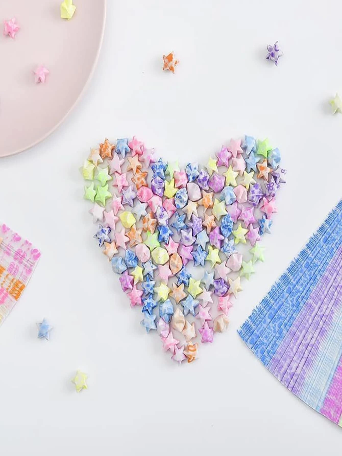 210 piezas de papel de origami plegable con aspecto brillante de ...