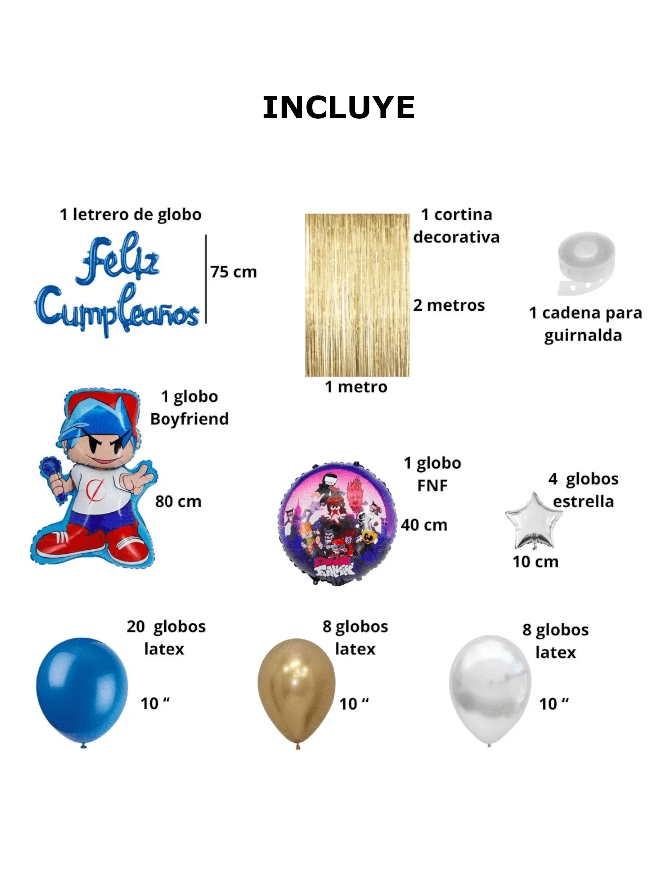 Fnf Friday Night Funkin' Balloons Birthday Decoration Kit for Sale ...