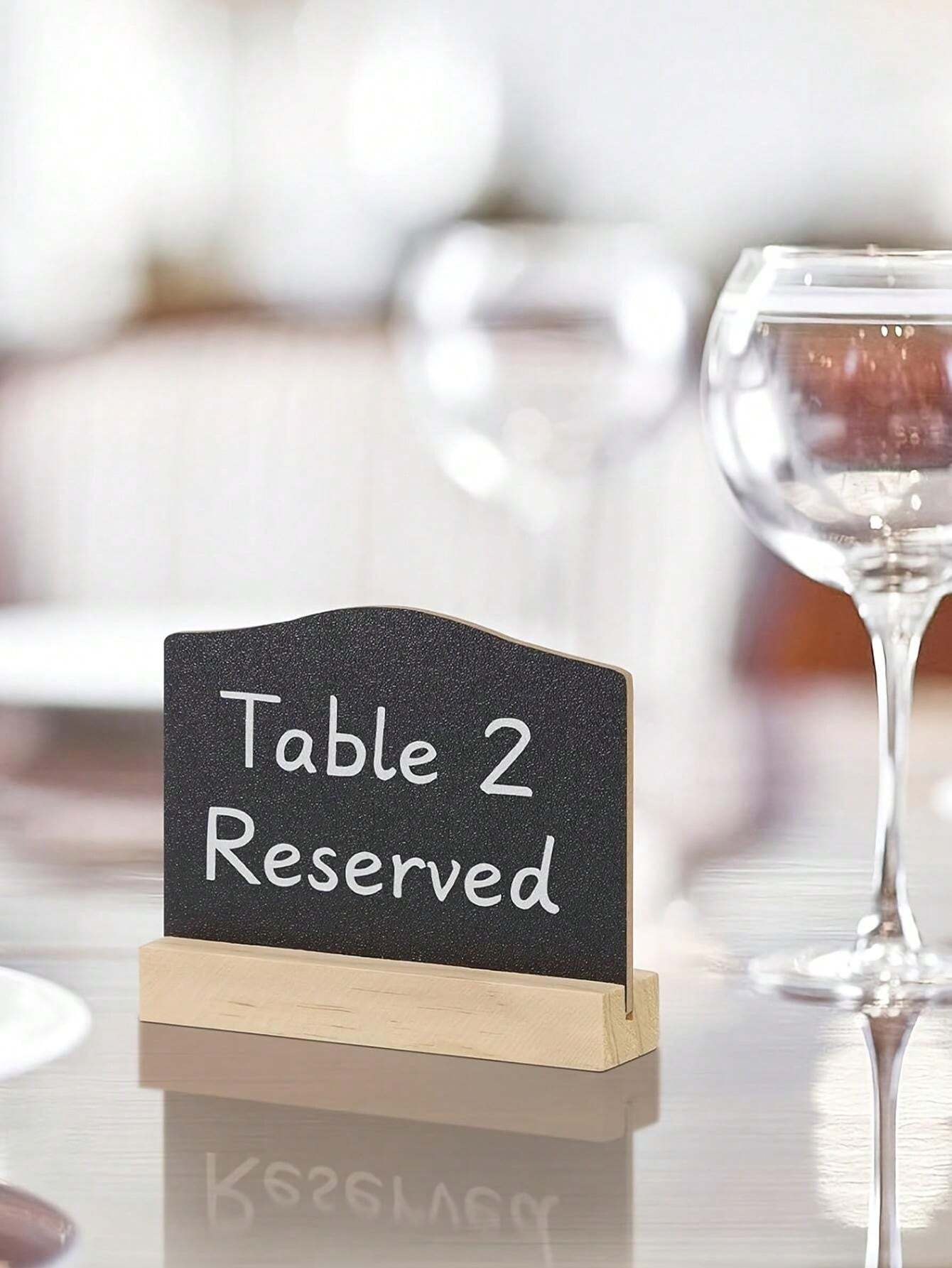 5 piezas de letreros de pizarra mini de madera, letreros de tablero de ...