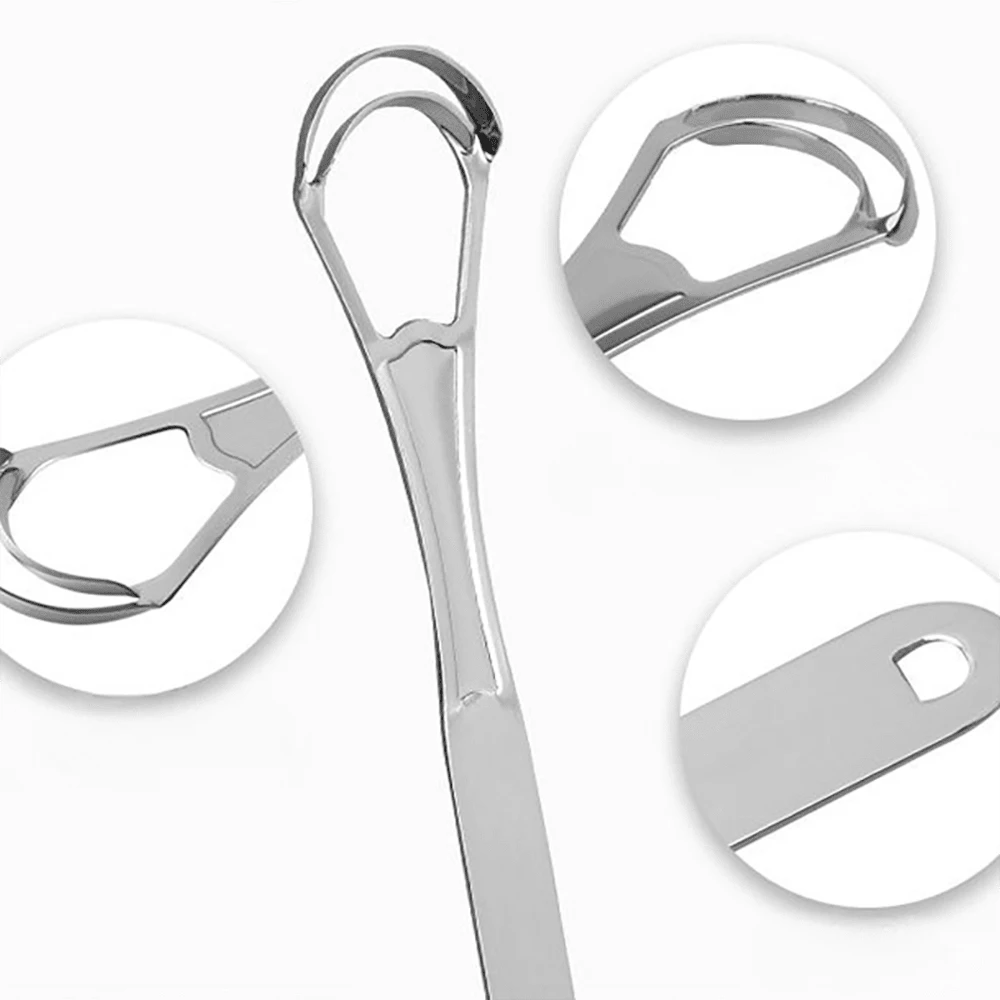 Three-Color Double-Layer Scraper, Adult Tongue Scraper, Practical ...