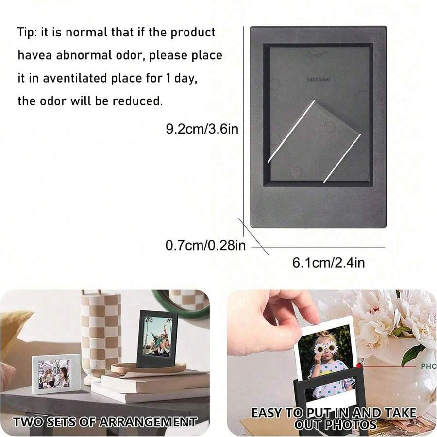 1pc Mini Classic Standing Photo Frame, 3-Inch Picture Frame For Mini 12 ...