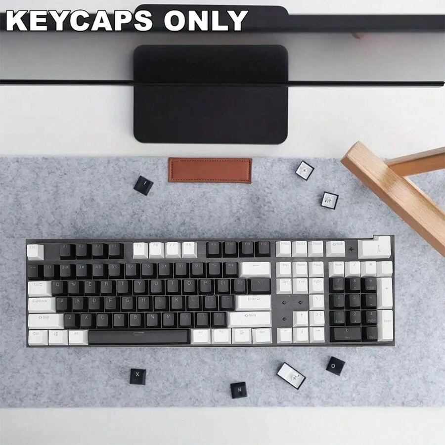 PBT Keycaps Set 104 Keys, Pbt Keyboard Cap Replacement Keycap Keyboard ...