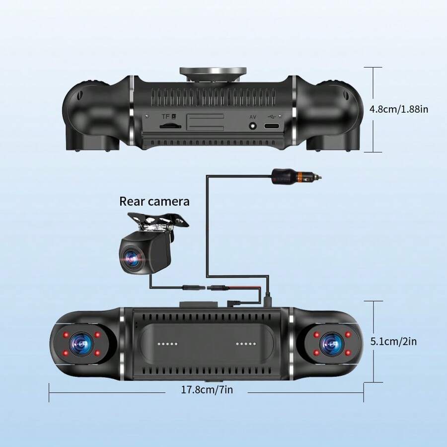 4 Channels Car DVR Recorder,360 Degree 4 Channel Dash Camera For Cars ...