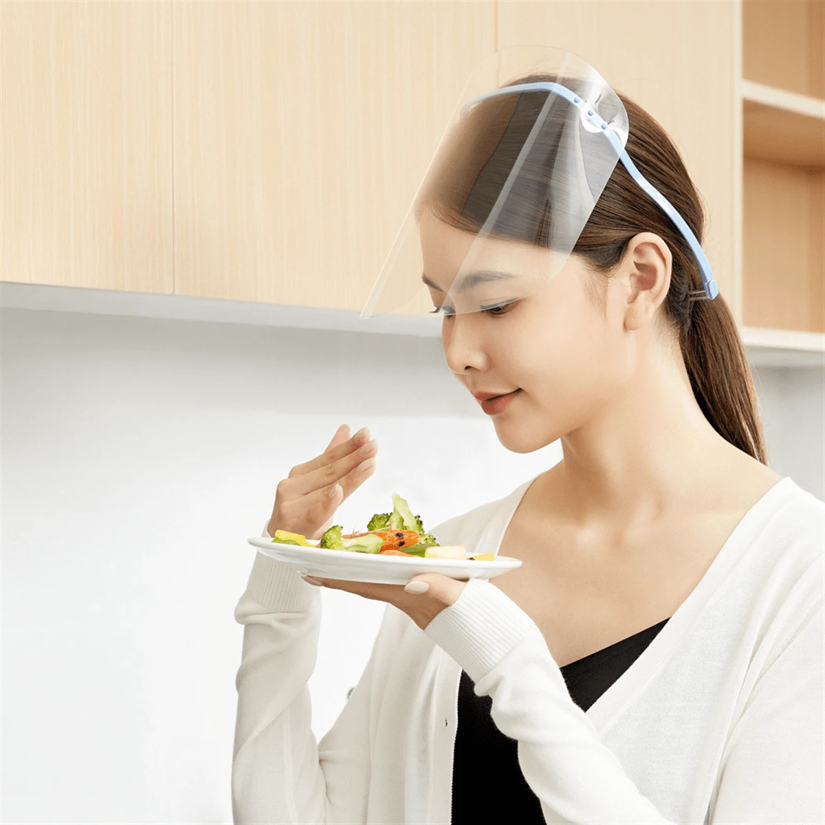 Oil Splash Guard. Replaceable Lens. Kitchen Anti-Oil Smoke Face Shield ...