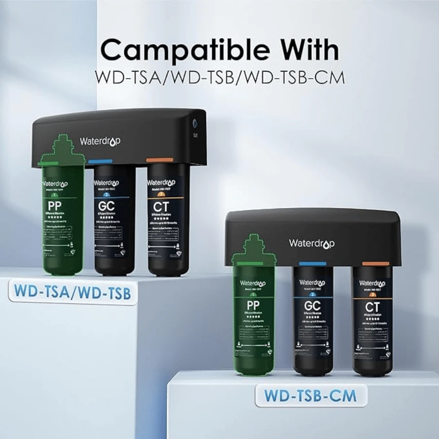 Waterdrop WD-10PP Under Sink Water Filter, Replacement For Waterdrop ...