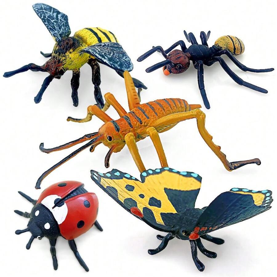 12pcs Realistic Insect Animal Models, Random Selection, 1-3 Inches In ...
