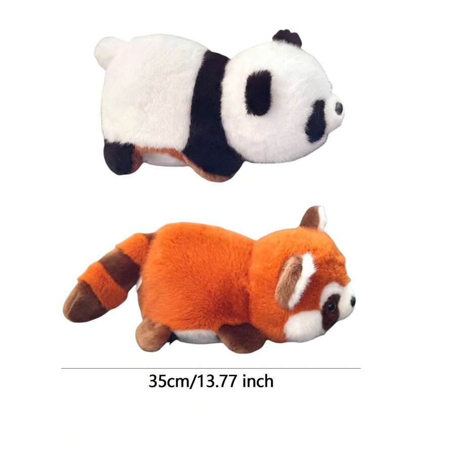 Reversible Panda Plush Toy, 2 In 1 Small Panda To Big Panda Stuffed ...