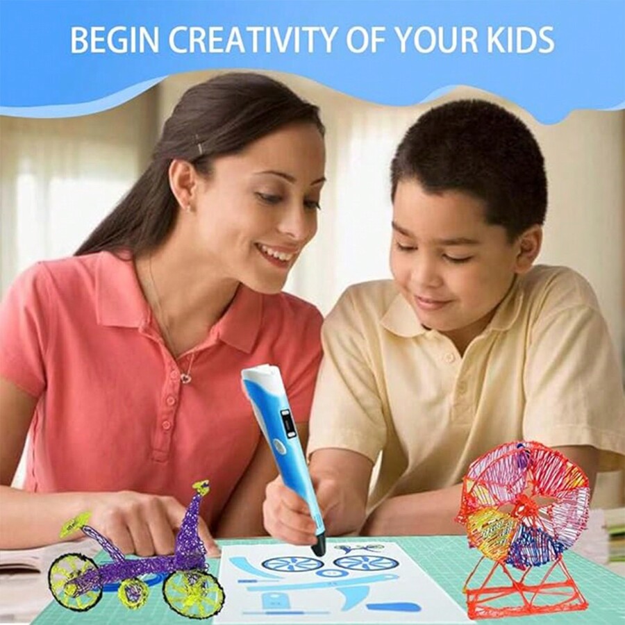 10 Sheets 3D Printer Drawing Molds Paper Stencils For 3D Printing Pen ...