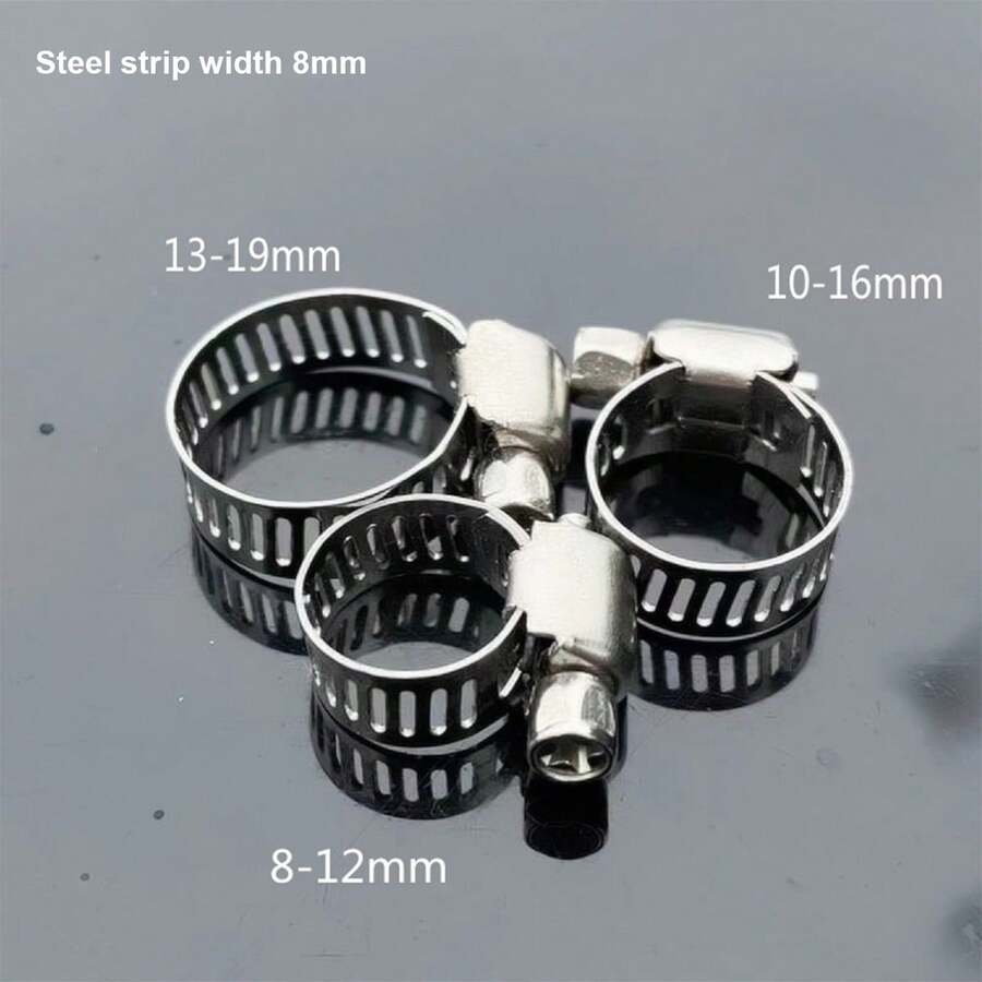10pcs Stainless Steel Hose Clamps, Made Of High-Quality Cold-Rolled ...