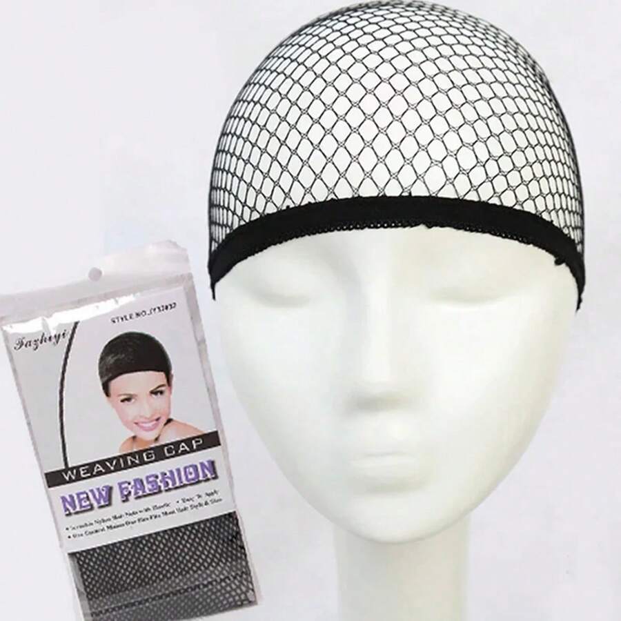 1 Piece Nylon Mesh Weaving Black Wig Hair Net With Elastic New Fashion ...