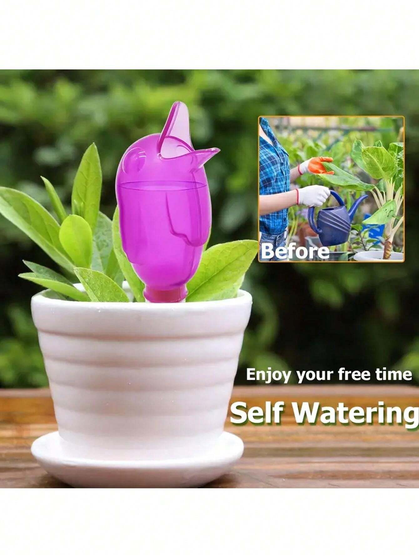 4-Pack Bird-Shaped Self-Watering Plant Spikes - Effortless Automatic ...