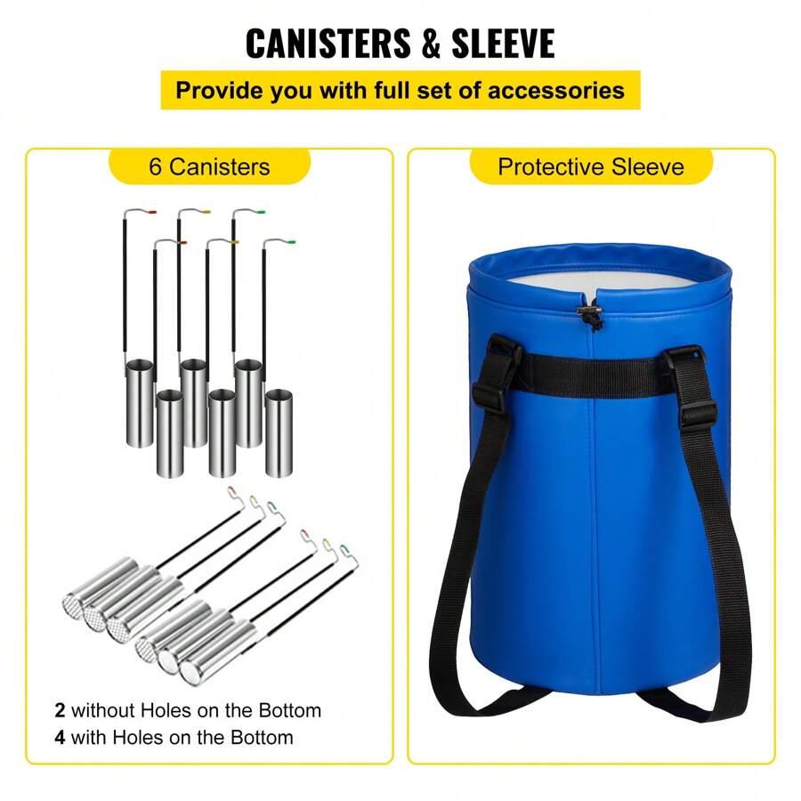 VEVOR 20L Liquid Nitrogen Tank Aluminum Alloy Liquid Nitrogen Dewar ...