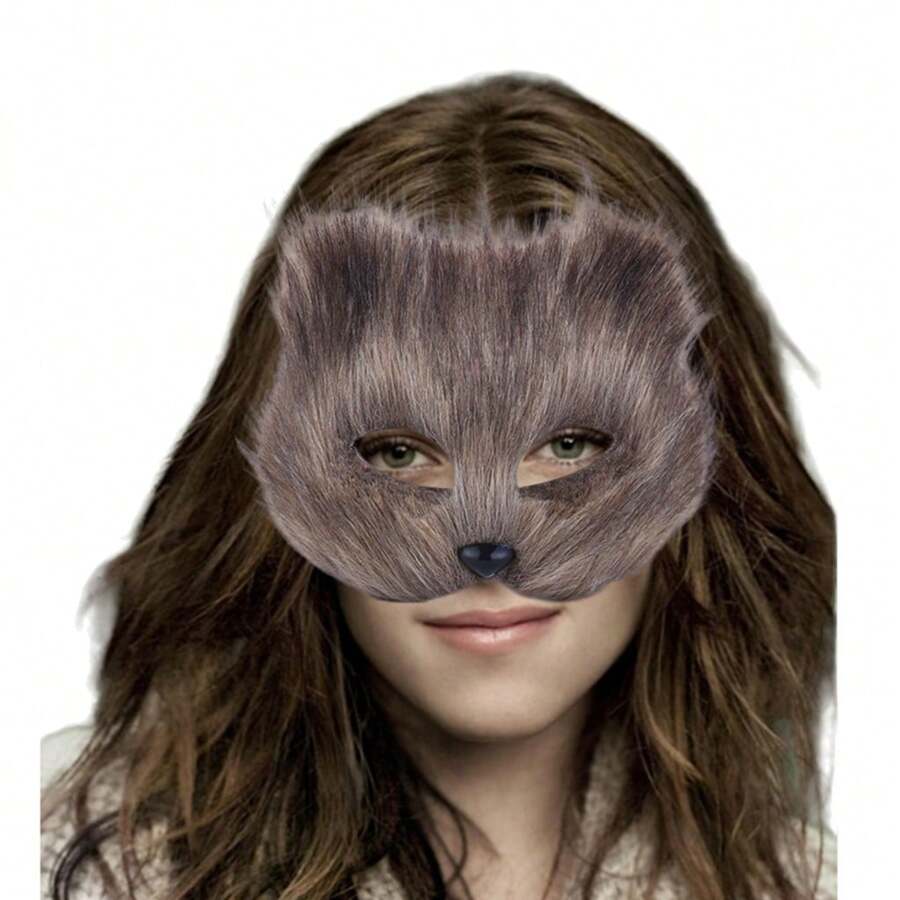 Therian Mask And Tail Fluffys Foxes Tail Keychain Cats Mask Cats Wolf ...