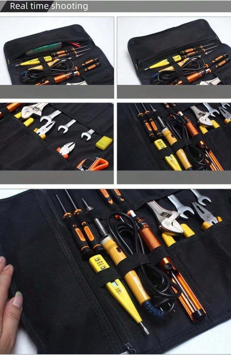 Roll-Up Tool Kit For Automotive And Electrical Repair, Oxford Fabric ...