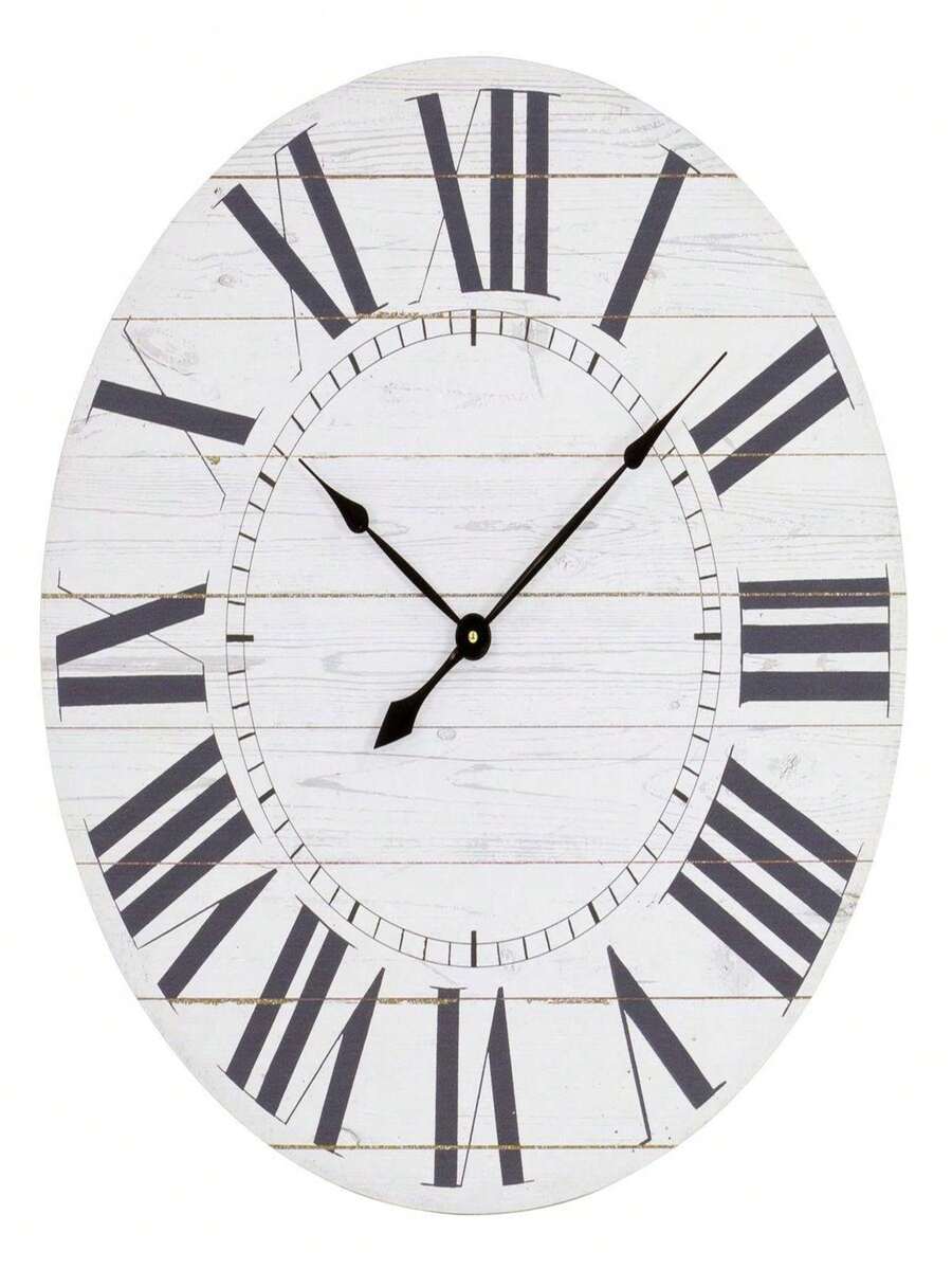 Aspire Home Accents 5865 Estelle French Country Wall Clock With Shiplap ...