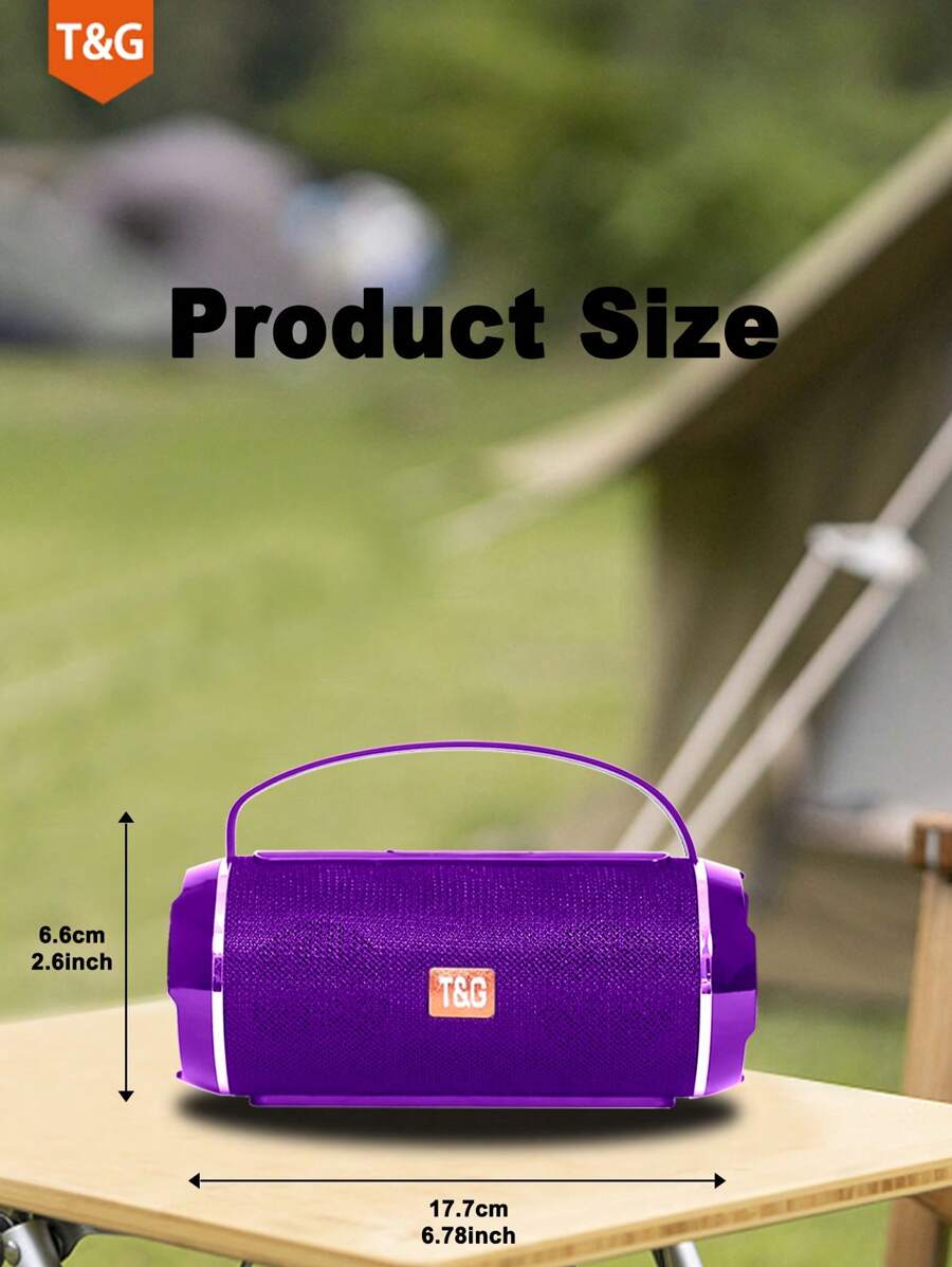 TG116C Portable Outdoor Wireless Woofer Bluetooth Speaker Compatible With Charging Cable And Aux ...