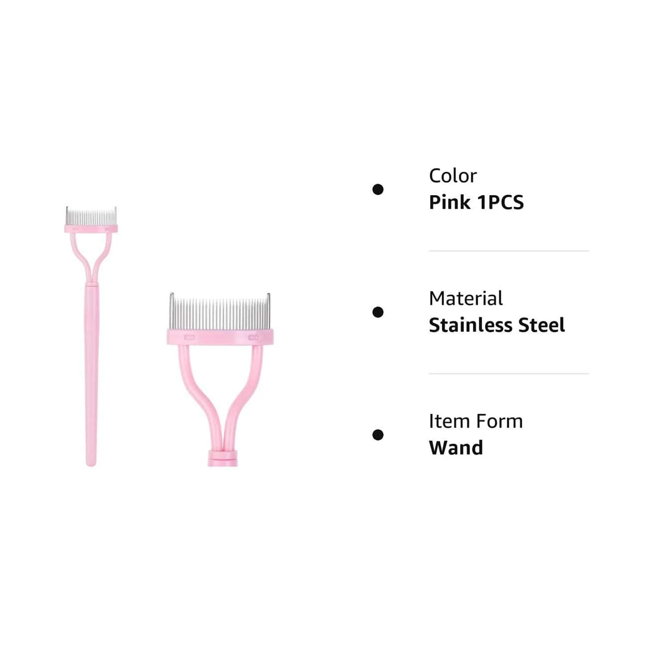 1pc Eyelash Comb Separator With Cover - Curved Design, For Separating ...