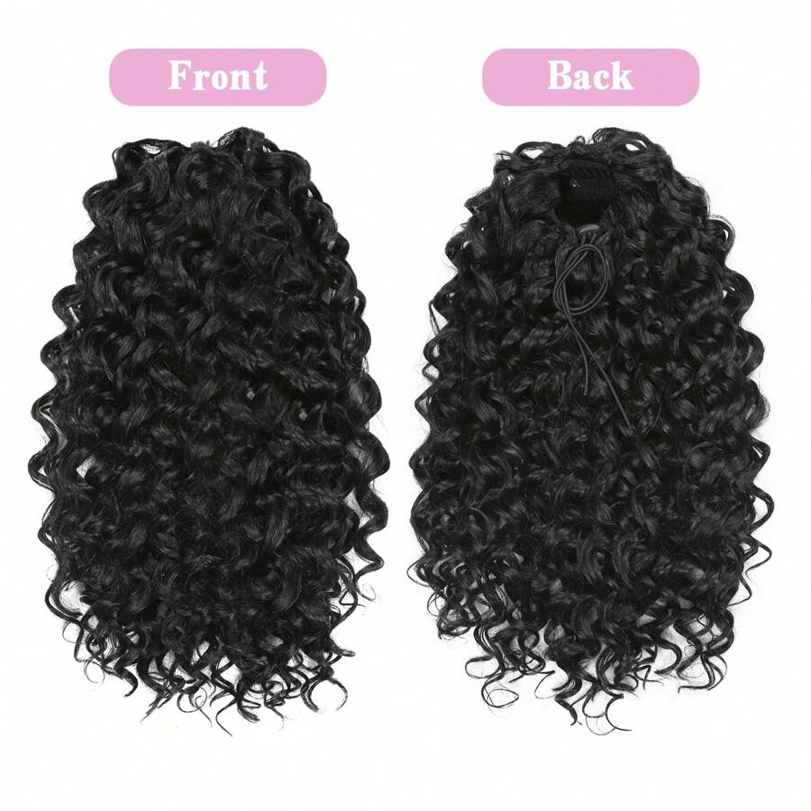 Curly Ponytail Extension Drawstring Ponytail For Women Kinky Curly ...