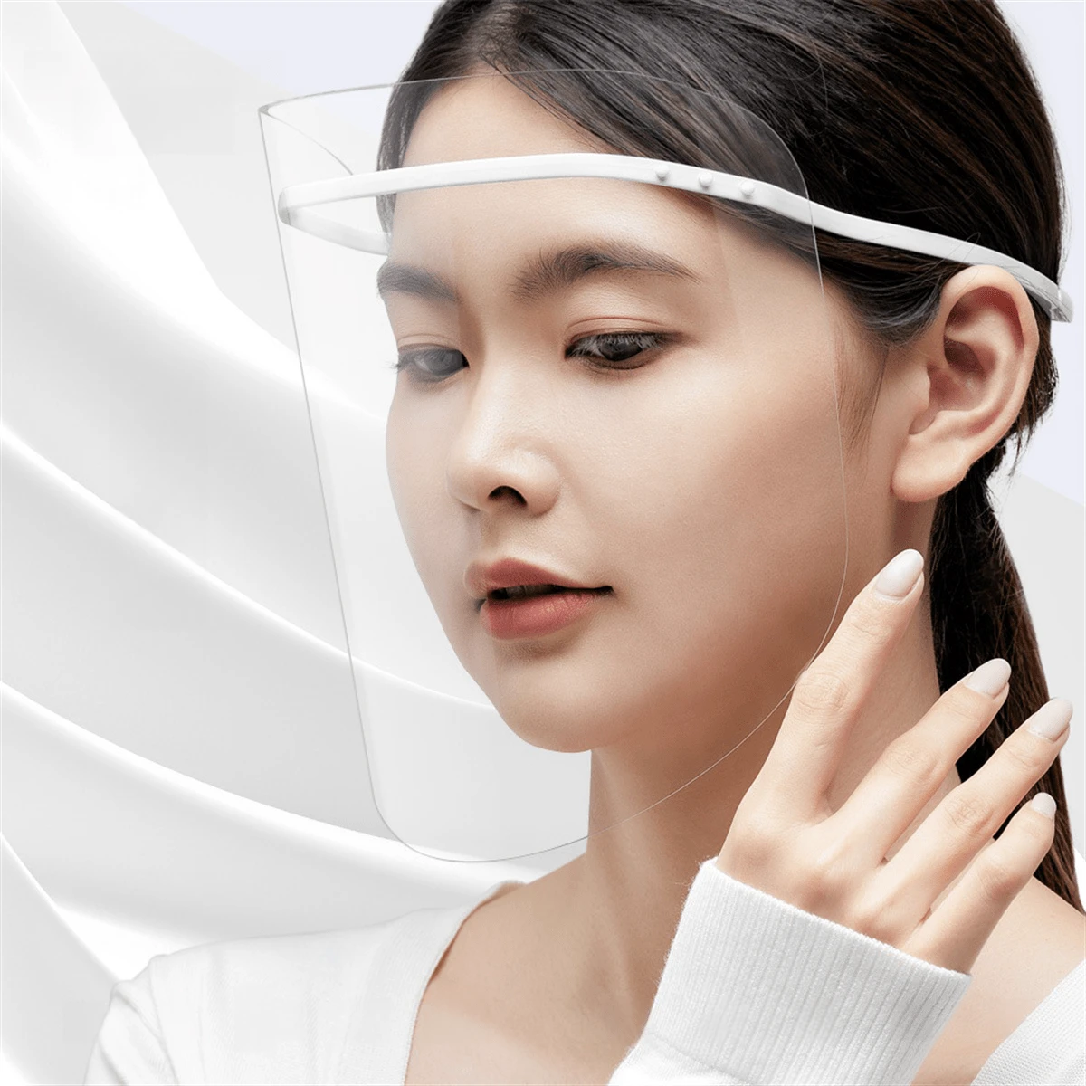 Oil Splash Guard. Replaceable Lens. Kitchen Anti-Oil Smoke Face Shield ...