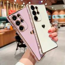 Heart Electroplated Phone Case Compatible With Samsung Galaxy A15 A25 ...