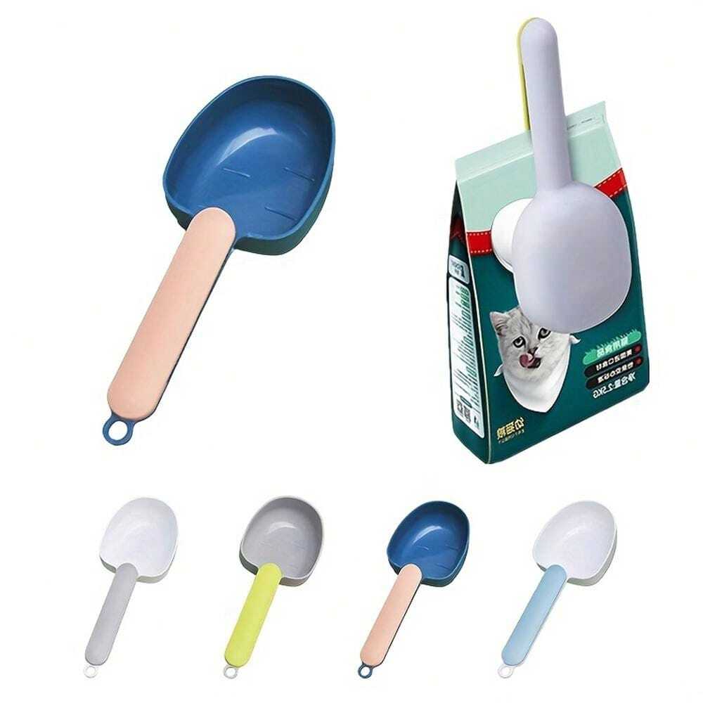 1pc Multi-Purpose Random Color Pet Feeding Shovel, Pet Food Measuring ...