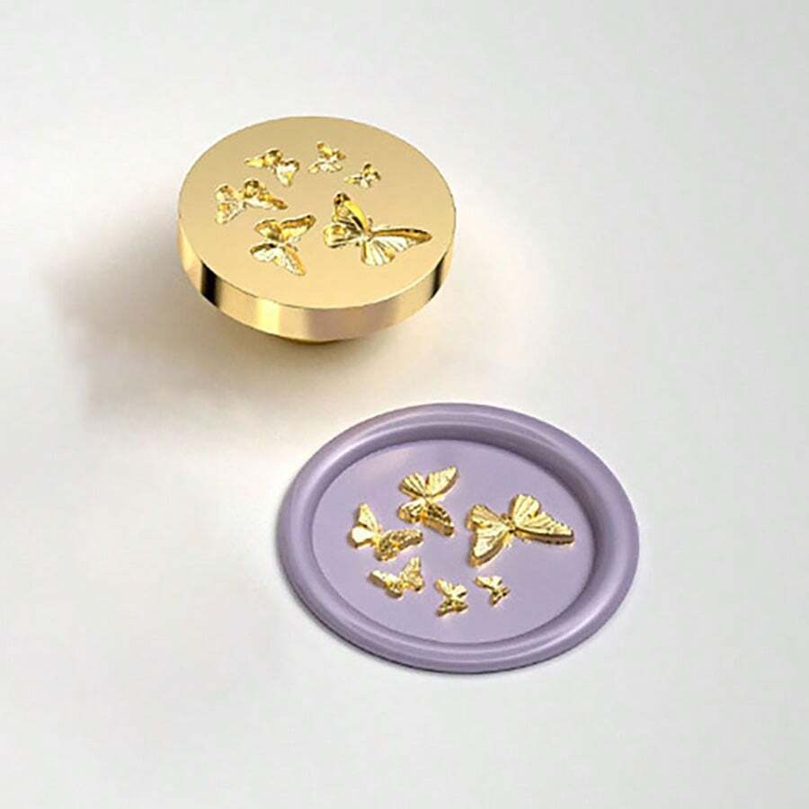 1 PC Butterfly Wax Seal Brass Stamp Head NO Handle Vintage Removable ...