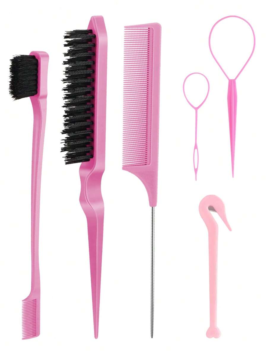 6Pack Hair Loop Tool Set With 2Pcs French Braid Tool Loop, Leather ...
