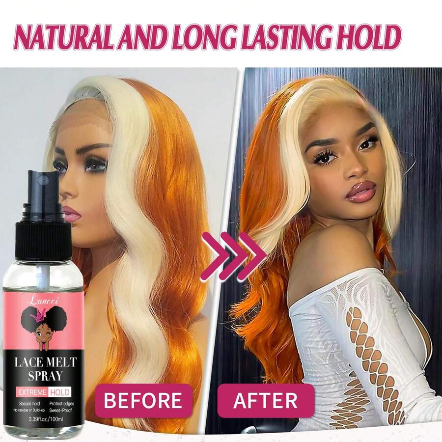 Lace Melting Spray And Holding Spray, Extreme Hold Melting Spray For ...