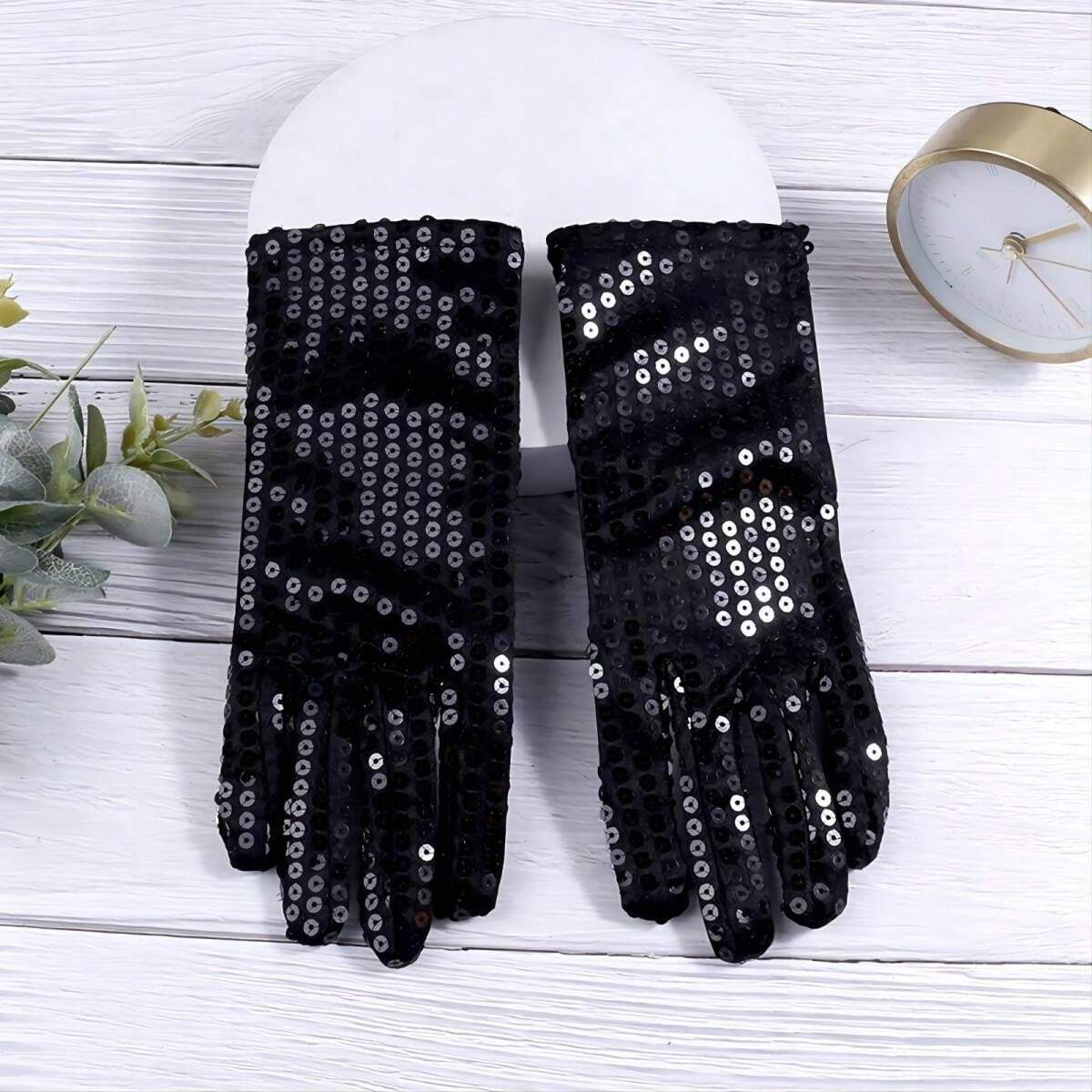 1pc Elegant And Vintage Sequined Dance Performance Glove For Women ...