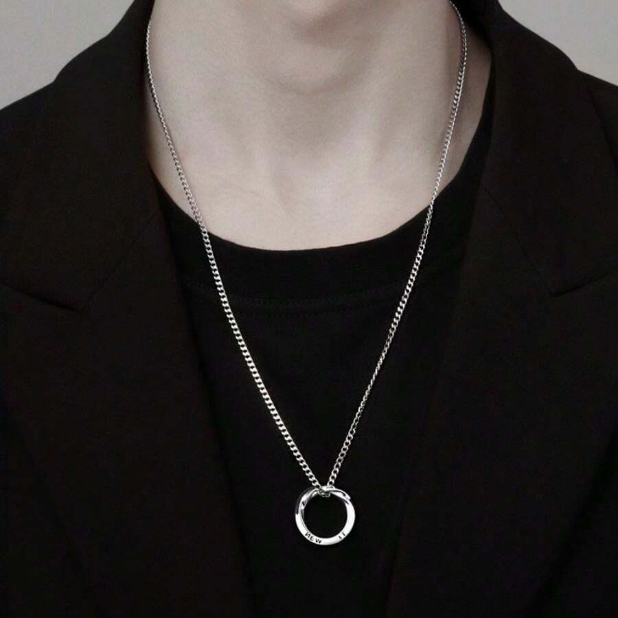 1pc Simple Necklace For Men, Versatile Design With Minimalist And ...