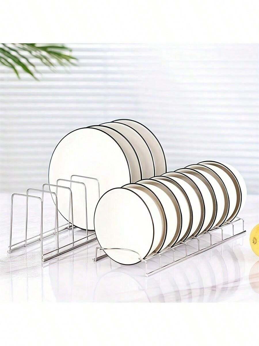 1 Pc Of Household Stainless Steel Bowl Rack Plate Rack Bowl Plate Rack ...
