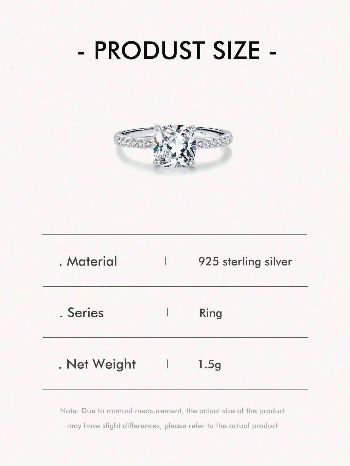 1 Stück eleganter Zirkonia-Ring mit geometrischen Formen, feinem Hochzeitsschmuck für Damen aus ...