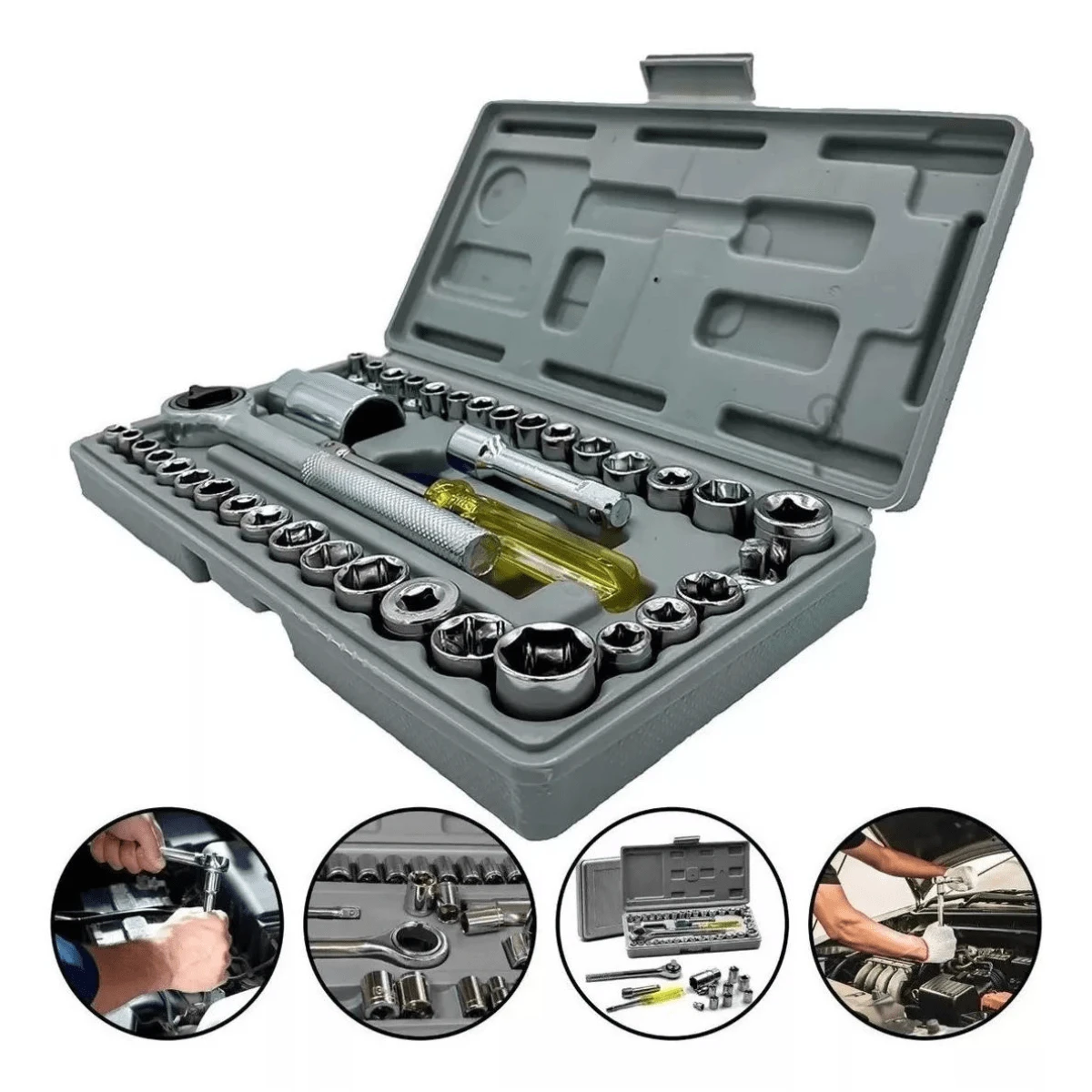 Pipe Ratchet Wrench Set With 40 Socket Pieces | SHEIN USA