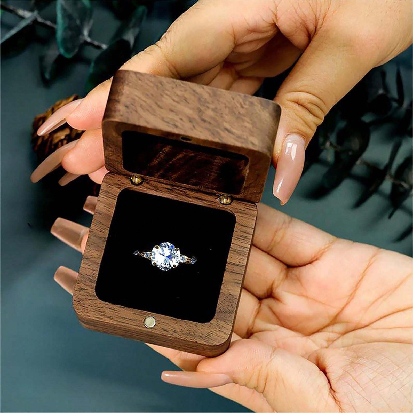 Personalized Engraved Jewelry Box, Retro Travel Storage Box With Custom ...