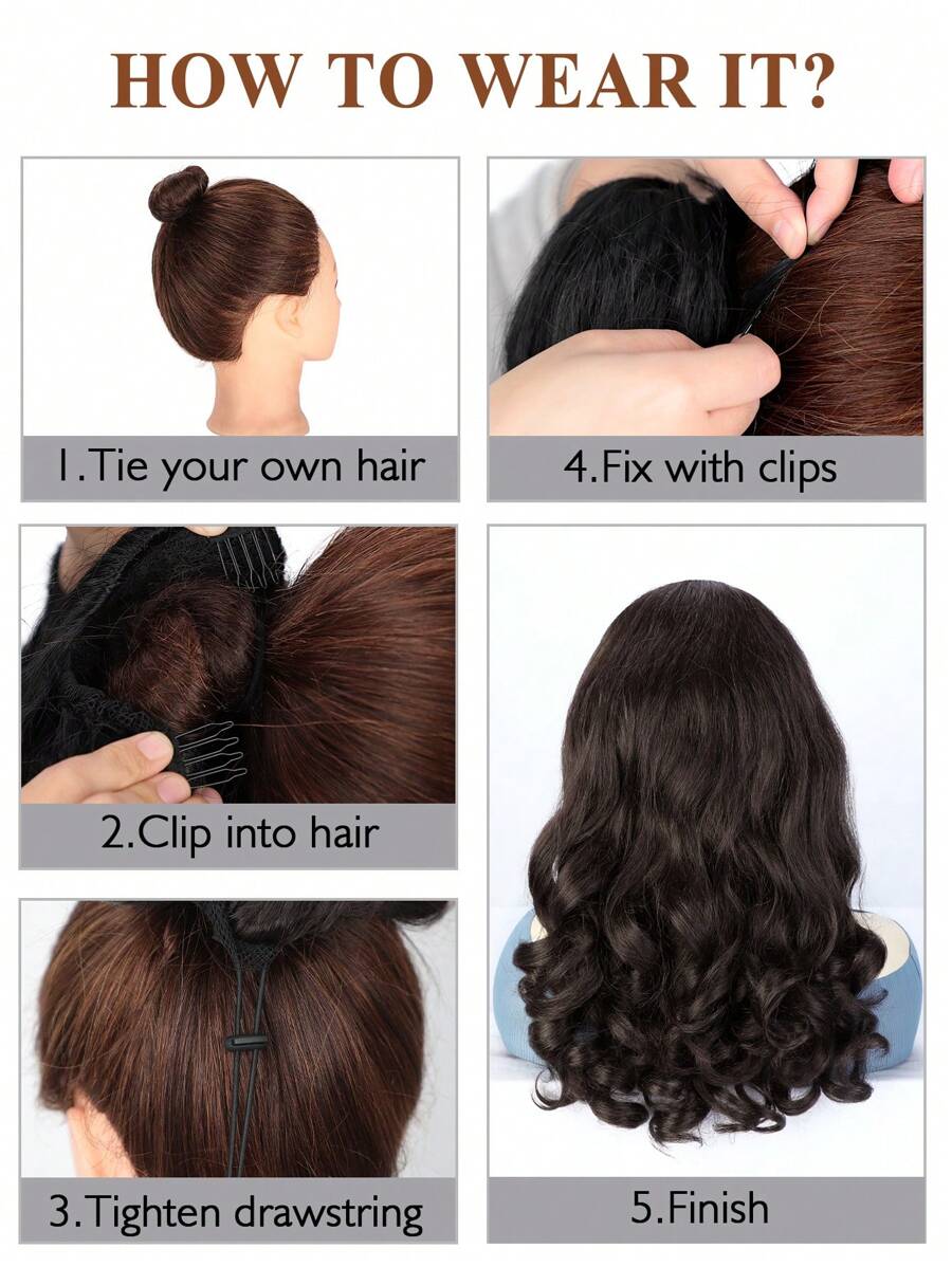 Yaki Cury Wave Ponytail Extension Drawstring Ponytail For Women ...