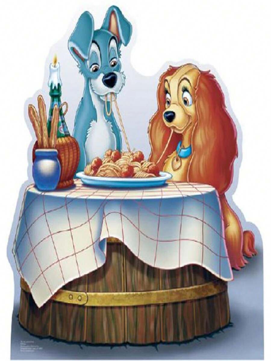 Advanced Graphics 783 Lady And The Tramp Life-Size Cardboard Stand-Up ...