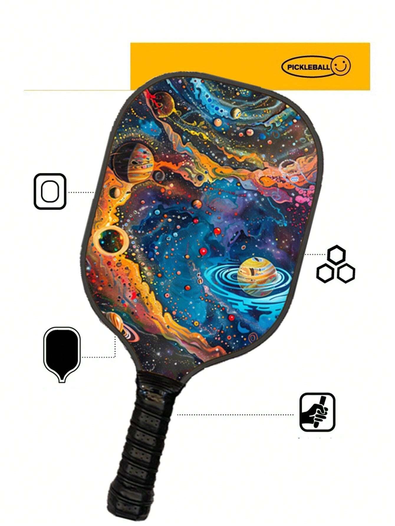 Pickleball Racket Paddle, Made Of Glass Fiber And Carbon Fiber ...