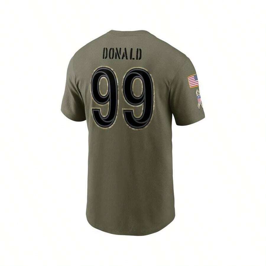 Nike Men's Aaron Donald Olive Los Angeles Rams 2022 Salute To Service ...