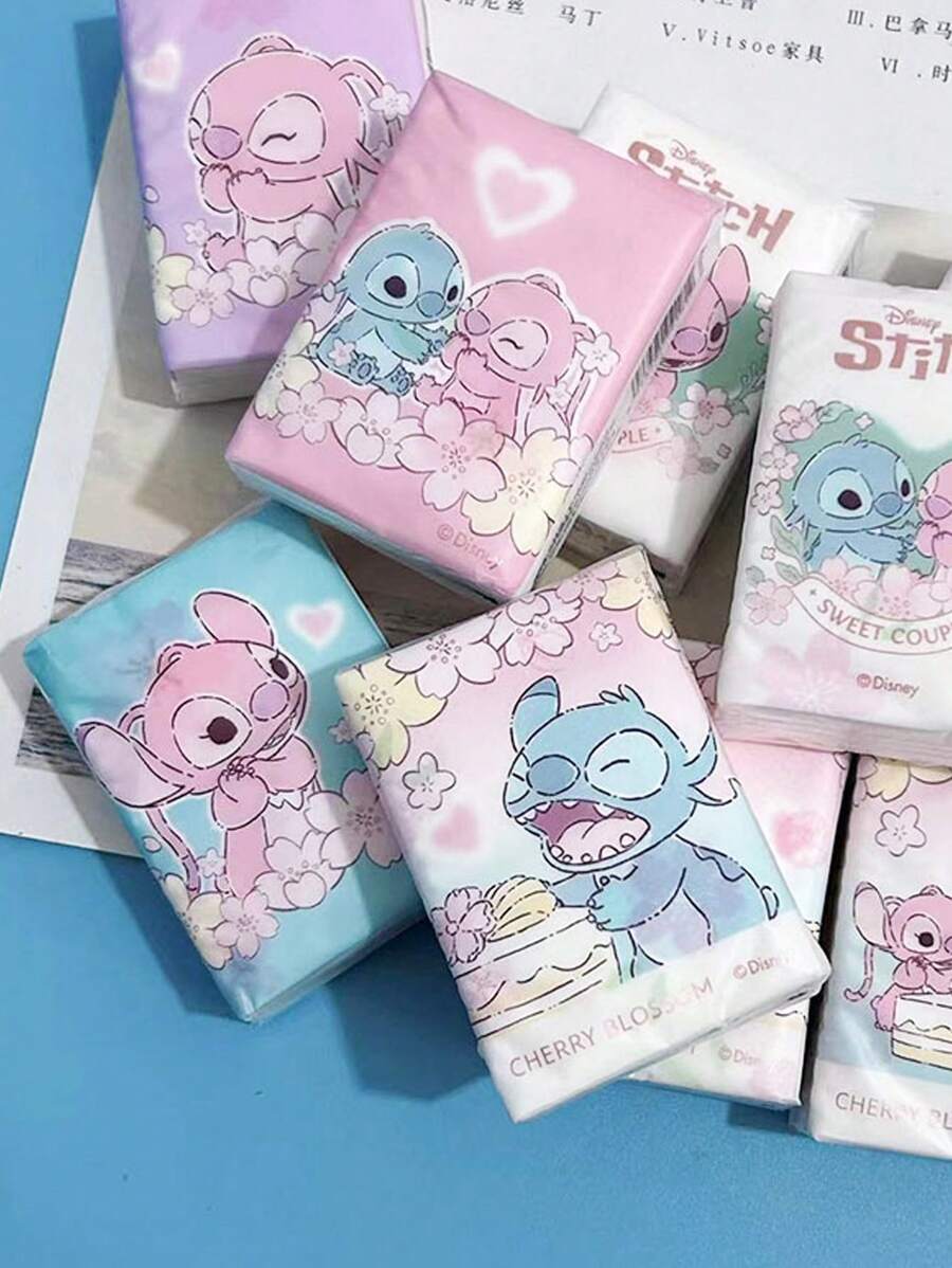 Genuine Handkerchief Paper Anime Cartoon Figure Kawaii Lilo&Stitch ...