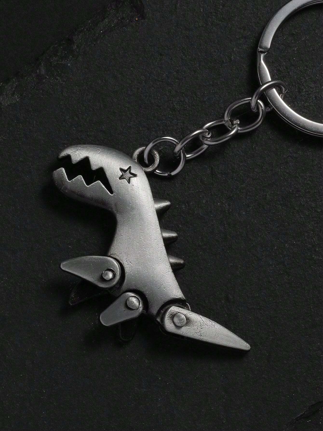 Personalized Retro Dinosaur Keychain, Men's Fashionable And Cool ...