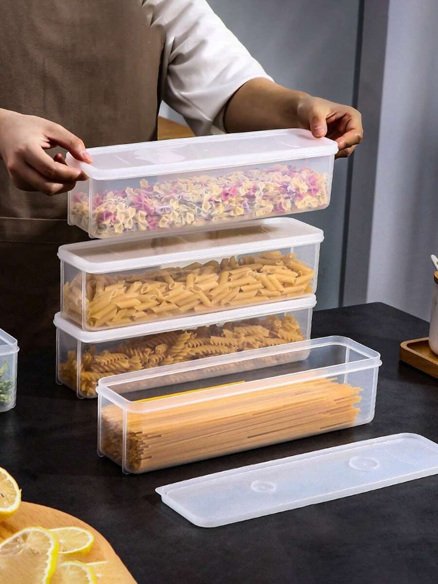 1pc Rectangular Noodle Storage Box, Multi-Function Grain Storage ...