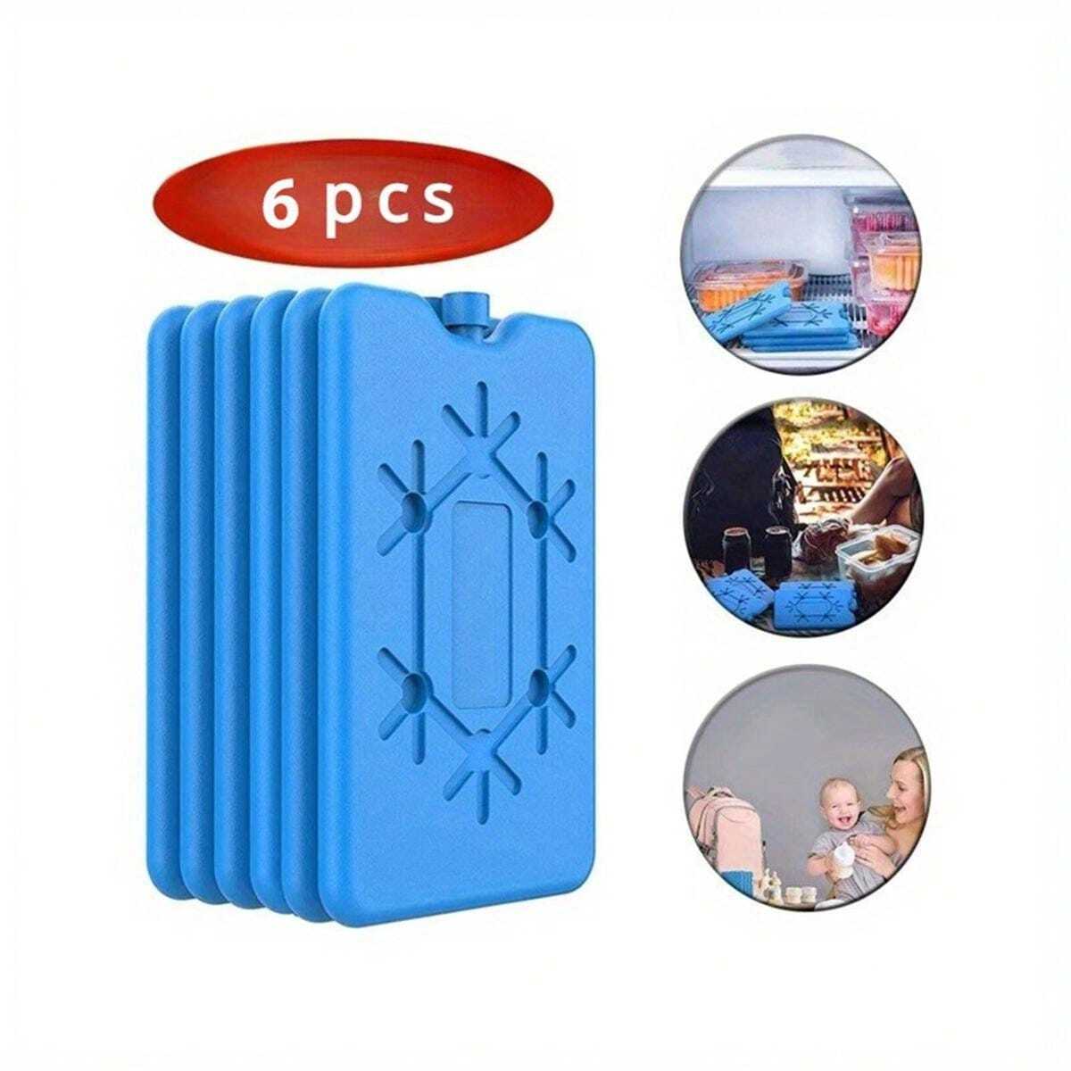 1 ชิ้น Blue Ice Pack แบบใช้ซ้ำได้, 200 มล., 6 ชิ้น/แพ็ค, แผ่นน้ำแข็ง ...