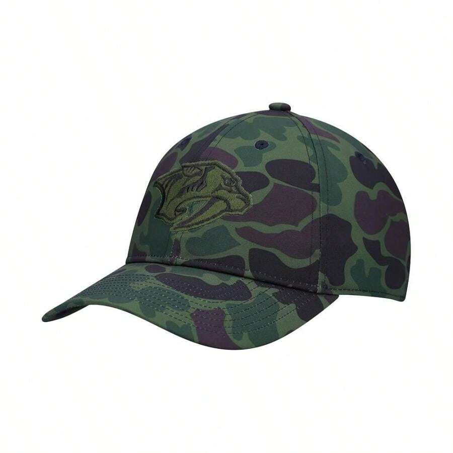 Adidas Men's Camo Nashville Predators Locker Room Slouch Adjustable Hat ...