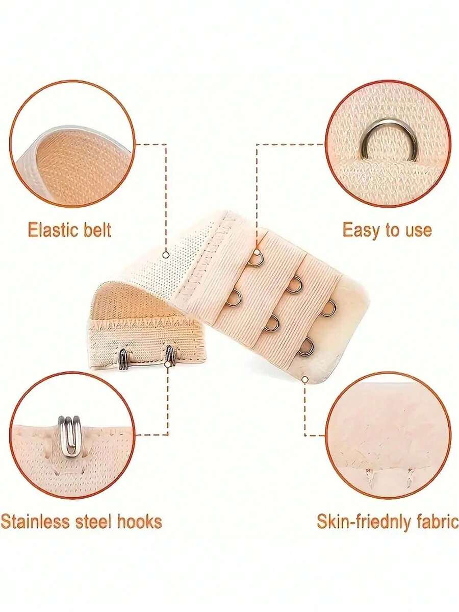 3/12Pcs Stretch Bra Buckle Underwear Extension Buckle 2/3/4 Hook Buckle ...
